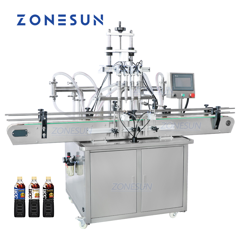 ZONESUN ZS-YT4T-4Y Automatic Liquid Filling Machine for Viscous Produc