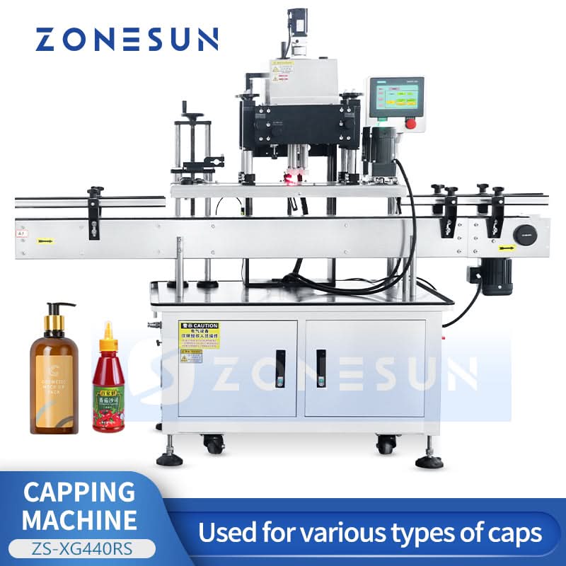 ZONESUN ZS-XG440RS Servo Capping Machine | High-Speed Bottle Capper