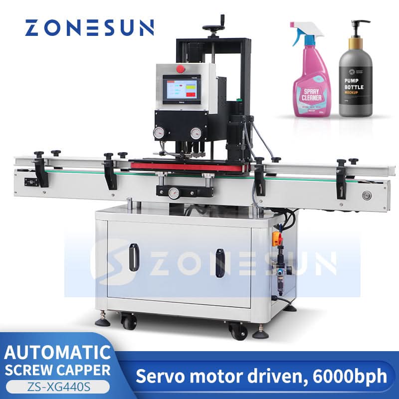ZONESUN ZS-XG440S Servo Automatic Screw Cap Capping Machine