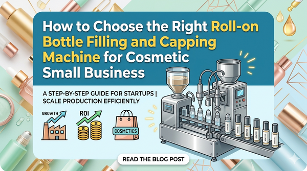 Roll-on Bottle Filling and Capping Machine for Cosmetic Small Business