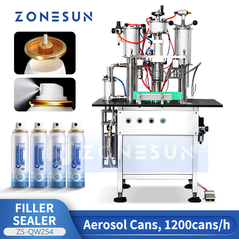 Aerosol Filling Machines – Spray Can Filler for Gas & Liquid Products