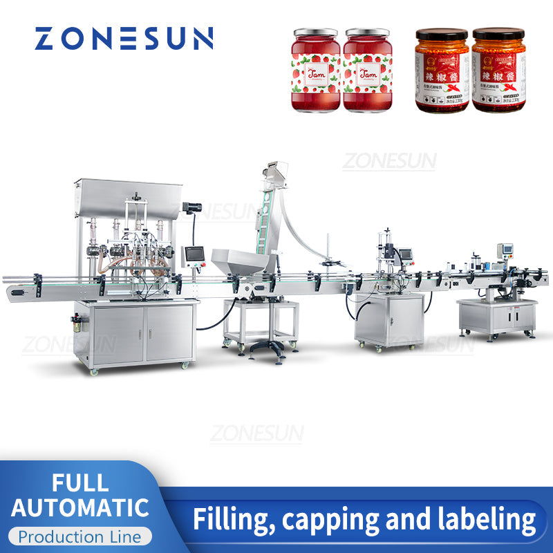 Automatic Integrated Production Line | Filling, Capping & Packaging