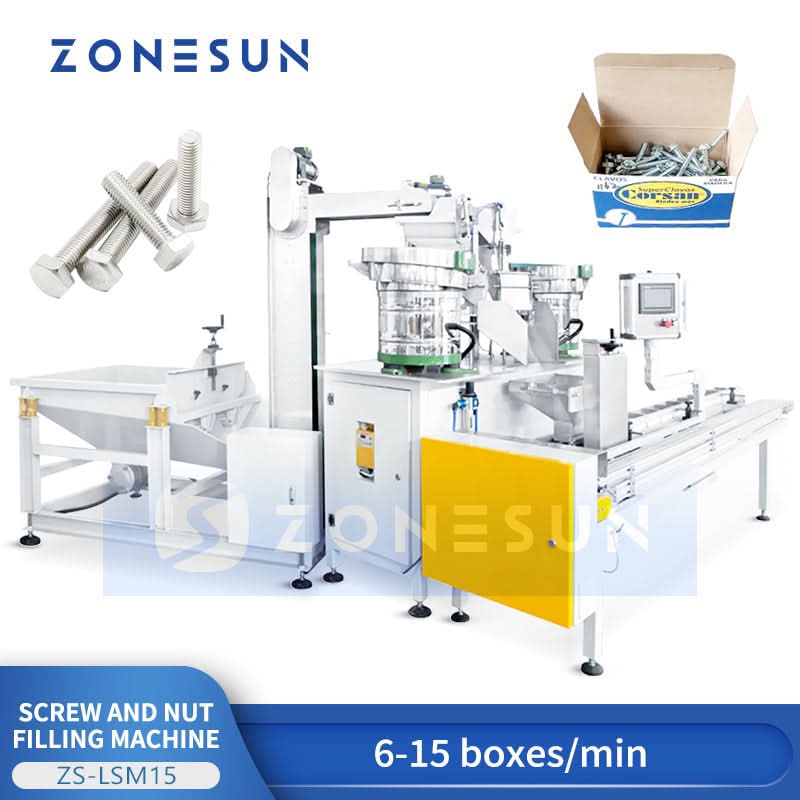 ZONESUN ZS-LSM15 Nut and Bolt Fasteners Hardware Packing Machine ...