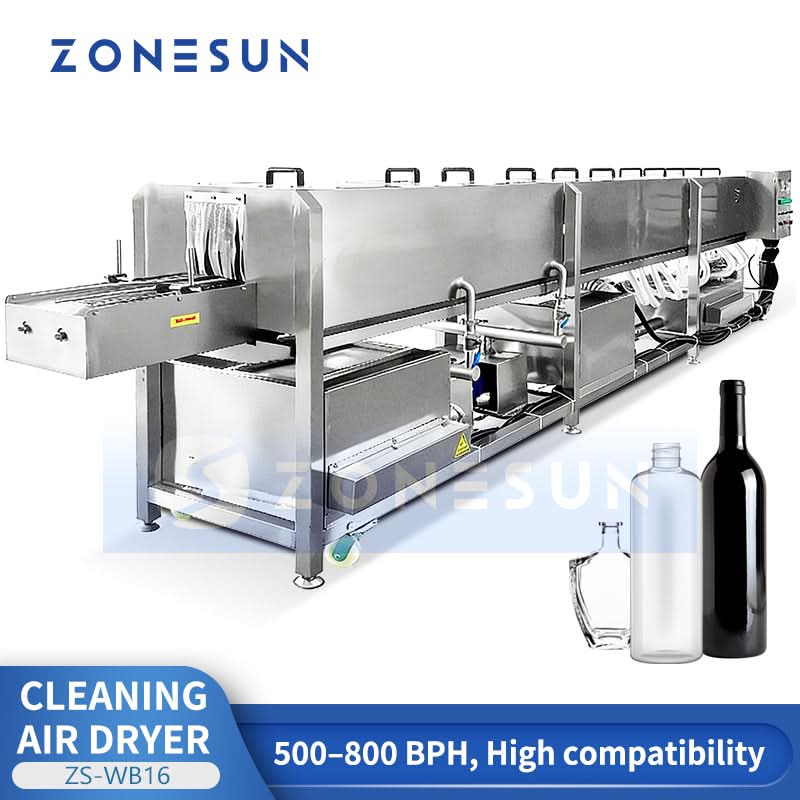 ZONESUN ZS-WB16 Automatic 2-in-1 Bottle Washing and Drying Machine ...