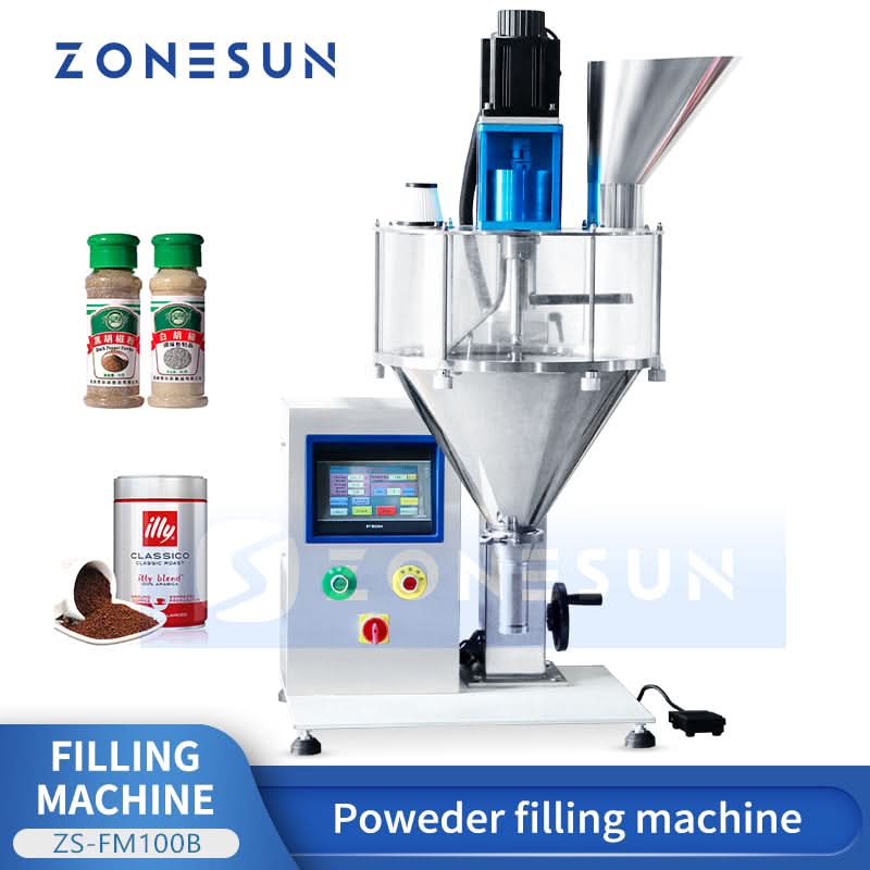 ZONESUN ZS-FM100B Poweder Filling Machine Auger Filler