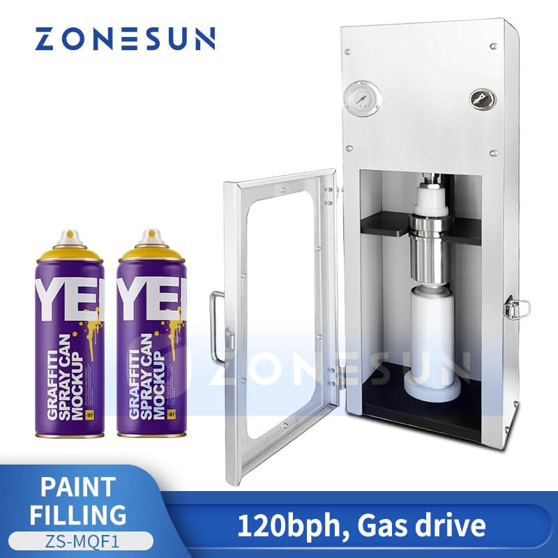 Zonesun ZS-MQF1 Aerosol Can Filling Machine for Paint Dispensing