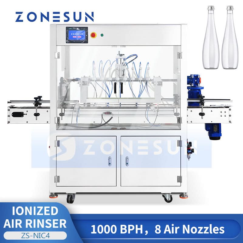 Zonesun ZS-NIC4 Lonized Air Bottle Rinser Automatic Bottle Cleaning Ma