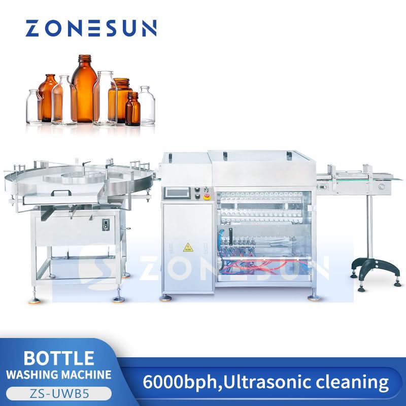 ZONESUN ZS-UWB5 Automatic Ultrasonic Washing Machine Bottle Washer