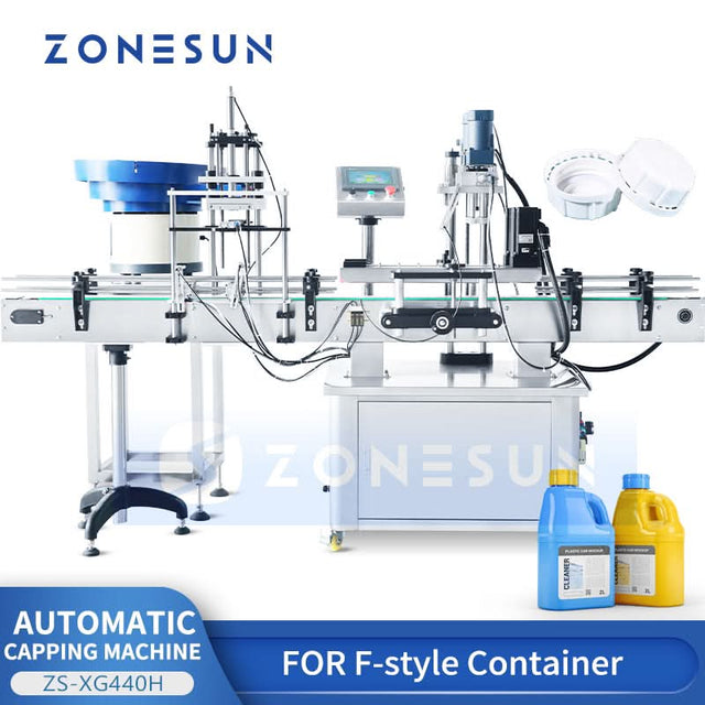 ZONESUN Jerry Can Capping Machine F-style Container Capper with Cap Fe ...