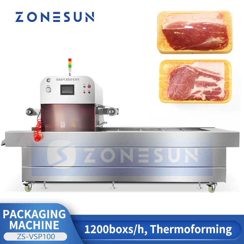 ZONESUN ZS-VSP100 Disposable Food Container Sealing Machine Tray Seale