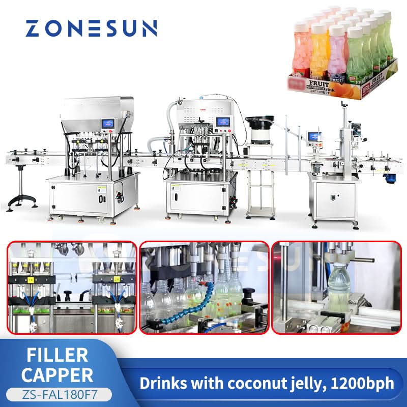 Automatic Integrated Production Line | Filling, Capping & Packaging
