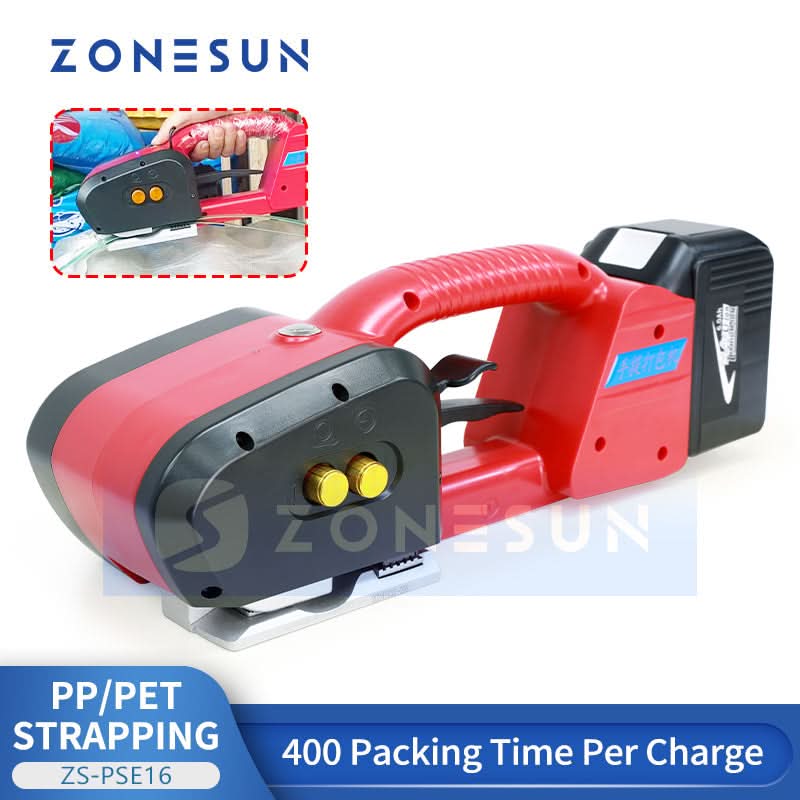 ZONESUN Portable PP PET Strip Belt Lithium Battery Power Strapping Mac
