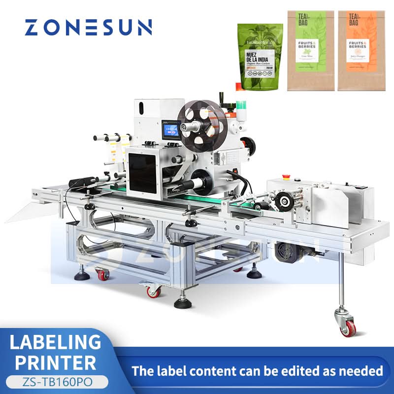 ZONEUSN ZS-TB160PO Labeling Machine with Ink-Free Thermal Printing