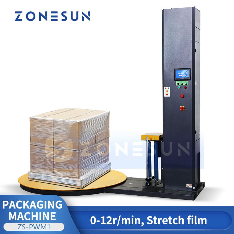 Zonesun ZS-PWM1 Automated Pallet Wrapper | 3T Load, 2000mm Wrap Height