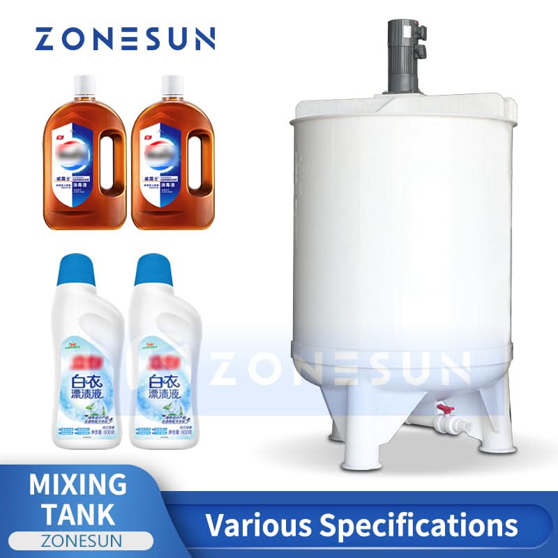 ZONESUN ZS-PPMT1500L Anti-Corrosive PP Mixing Tank for Chemicals