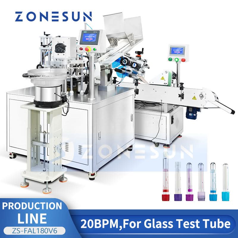 ZONESUN ZS-FAL180V6 Automatic Glass Test Tube Packaging Machine