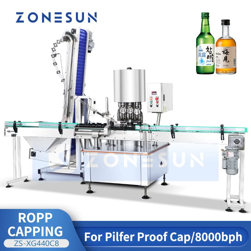 ZONESUN Wine & Beer Bottle Capping Machines | Cork, ROPP & Wax Seal