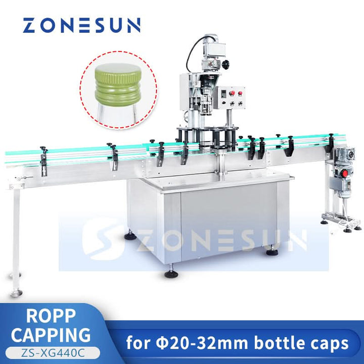 ZONESUN Wine & Beer Bottle Capping Machines | Cork, ROPP & Wax Seal