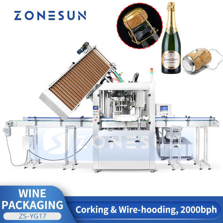 ZONESUN Wine & Beer Bottle Capping Machines | Cork, ROPP & Wax Seal