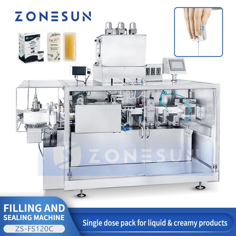 ZONESUN ZS-FS120C Snap Sachet Filling & Sealing Machine | Multi-Functi
