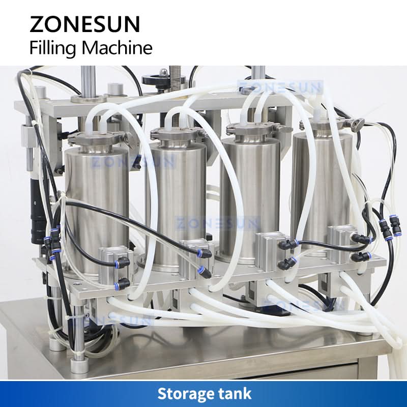 Zonesun ZS-YTZL4S Semi Automatic Vacuum Bottle Filling Machine