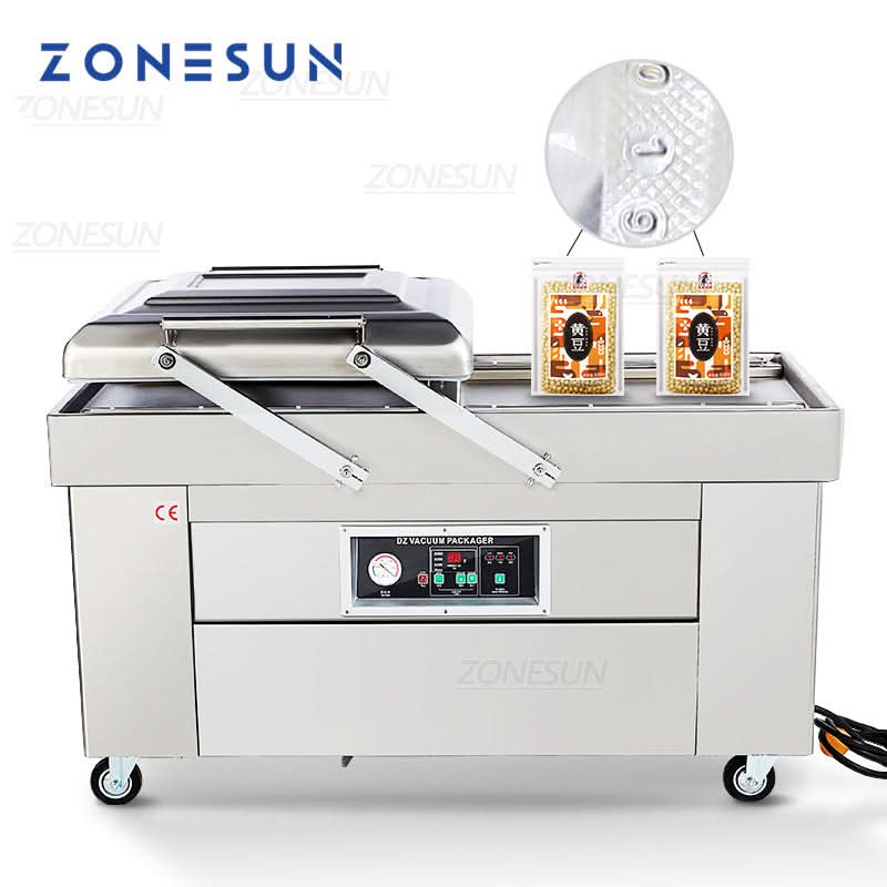 ZONESUN ZS-DZ400 Double Chamber Vacuum Sealer for Food Packaging