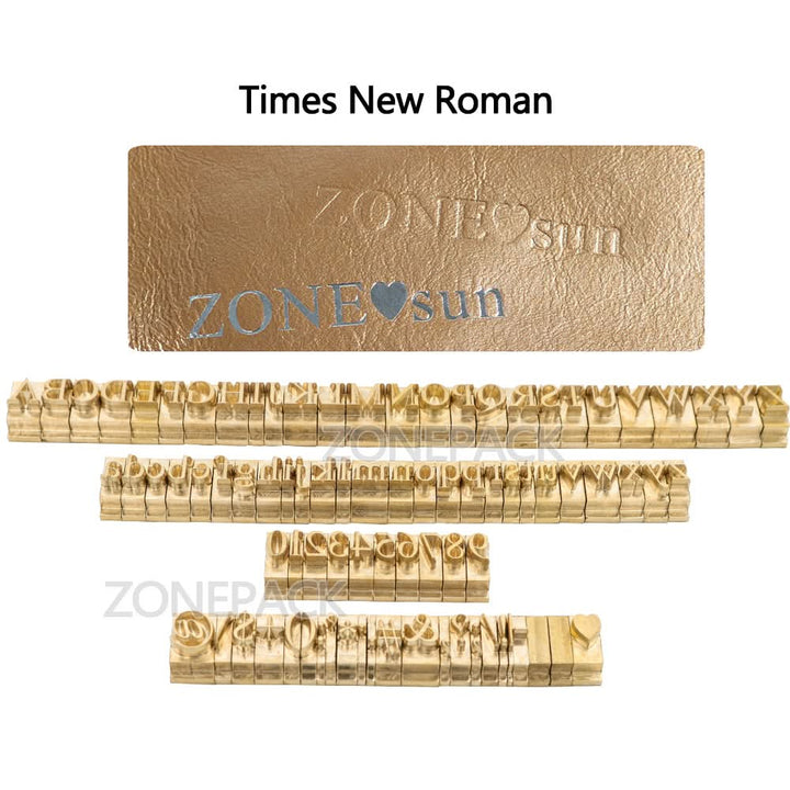 ZONESUN Copper Brass Stamping Molds for Letters, Numbers & Symbols